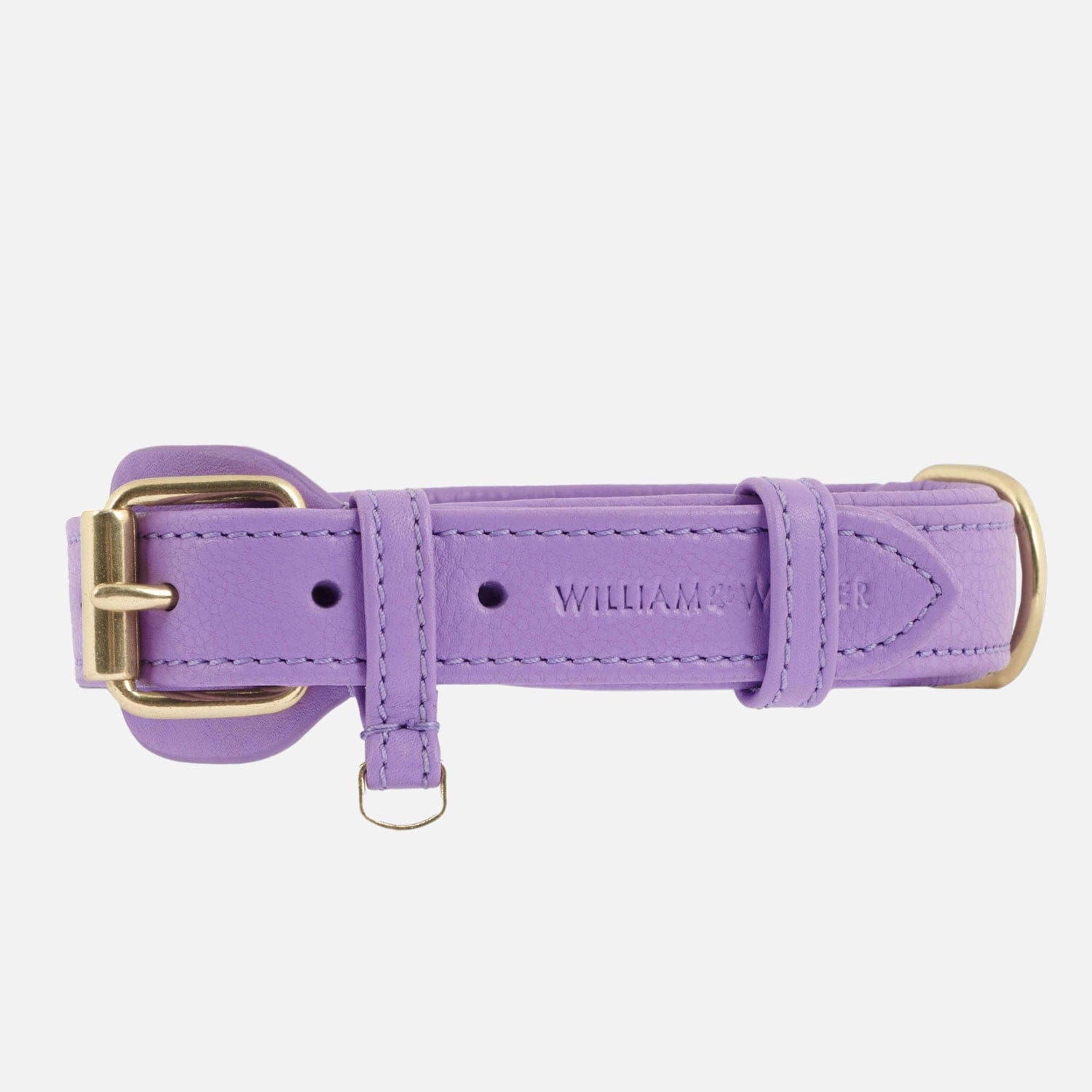 Hochwertiges Hundehalsband aus Leder Lavender (Lila) - von William Walker